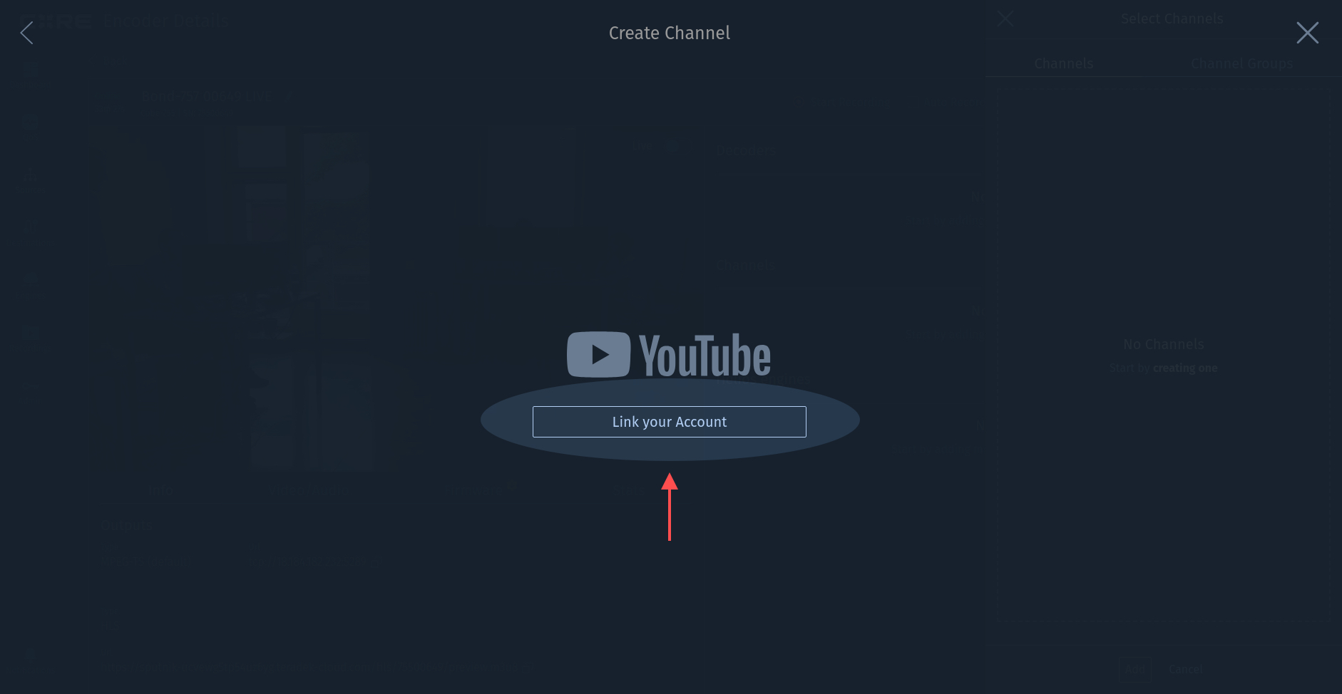 YouTube Live Core tutorial